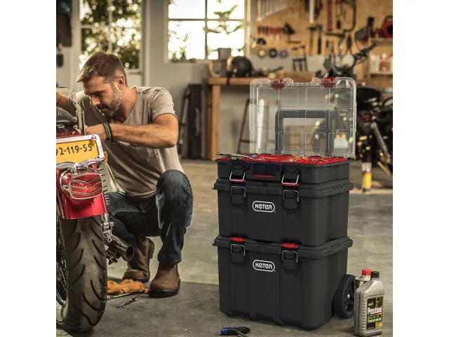 KETER Stack N Roll Modular System – Heavy-Duty Tool Storage UK – T.H ...